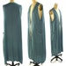 Moroccan Duster Vest / Jade Green Rayon Sleeveless Jacket