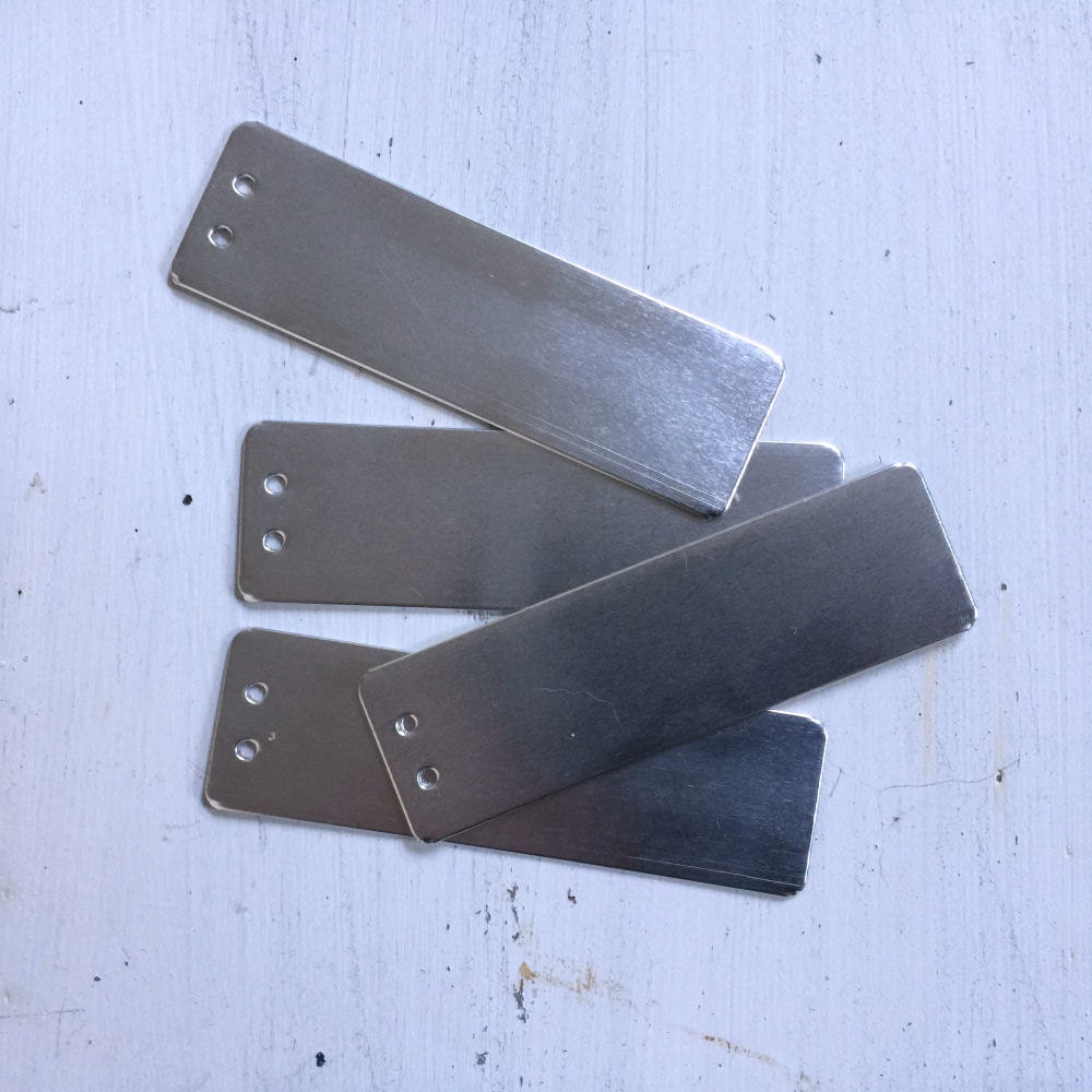 100 Small Aluminum Tags Tree ID Tags Garden Labels Silver