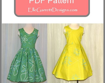 PDF Pattern Simple Beach Cover-Up Pattern by ellegarrettdesigns