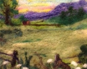 Felted landscapes | Etsy