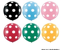 Popular items for polka dot balloons on Etsy