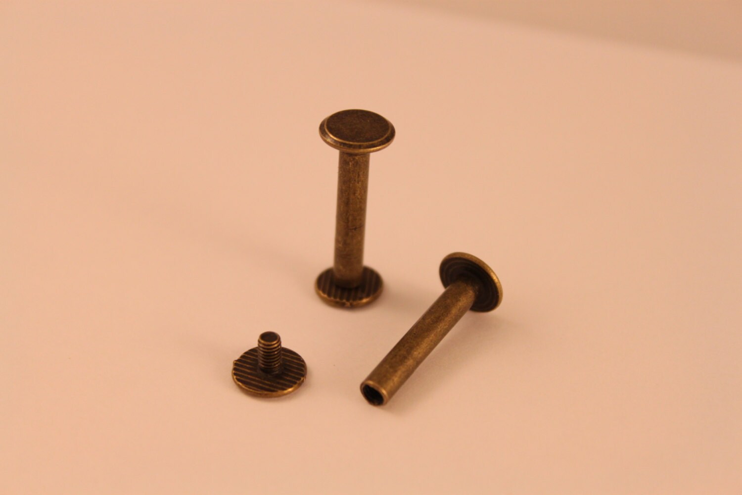 Chicago Screws Solid Steel 9 mm wide 22 mm by 3TwentyLeatherworks