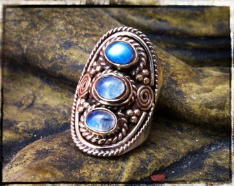 Shamanic Reflection Ring Miao Hmong tribal ethnic jewelry