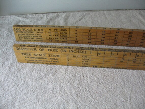 Tree & Log Scale Measuring Stick Set Cruising Stick Ruler