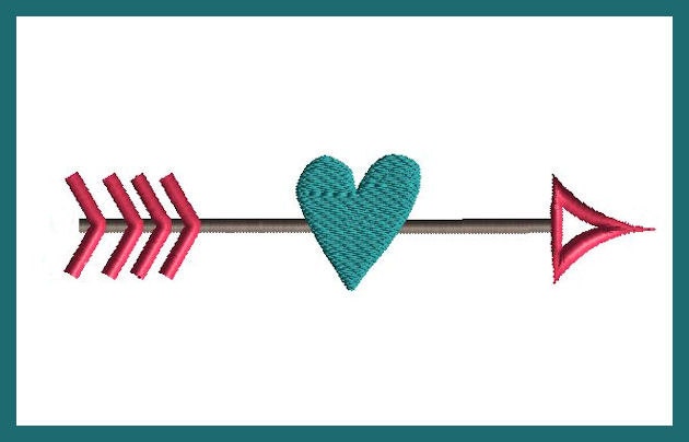 Arrow Embroidery Design Single arrow Embroidery Design Aztec