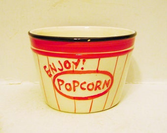 Unique ceramic popcorn bowl related items | Etsy