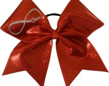 Unique infinity cheer bow related items | Etsy