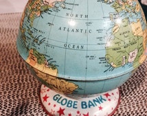 Unique globe bank related items | Etsy