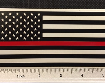 Thin Gold Line Flag Vinyl Decal American Flag by ZsquareDesigns