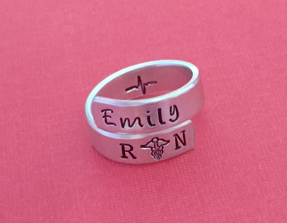 RN Ring RN / Nurses / Nursing Student / Nurse gift by smmade