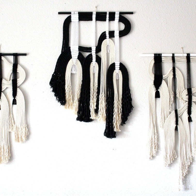Handcrafted Modern Macrame/Rope Art by HIMOART on Etsy