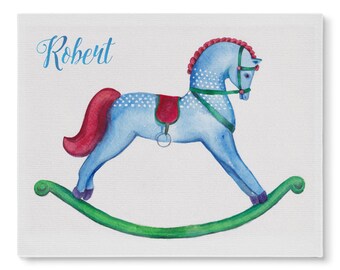 Rocking horse art | Etsy