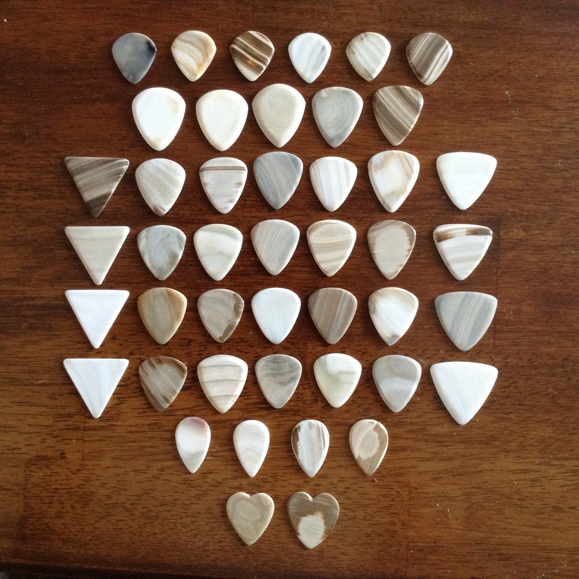 Seashell Guitar Picks by BeachSidePicks on Etsy