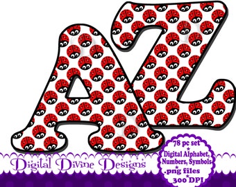Ladybug alphabet | Etsy