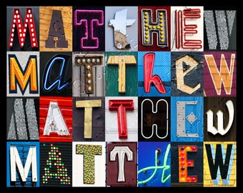 Matthew name sign | Etsy