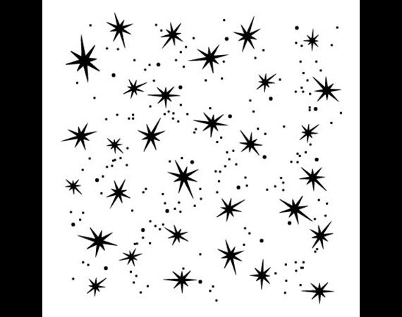Pixie Dust Pattern Stencil 6 x 6 STCL886_1 by by StudioR12