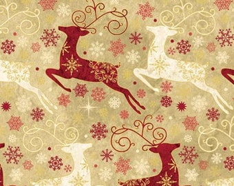 Reindeer fabric | Etsy