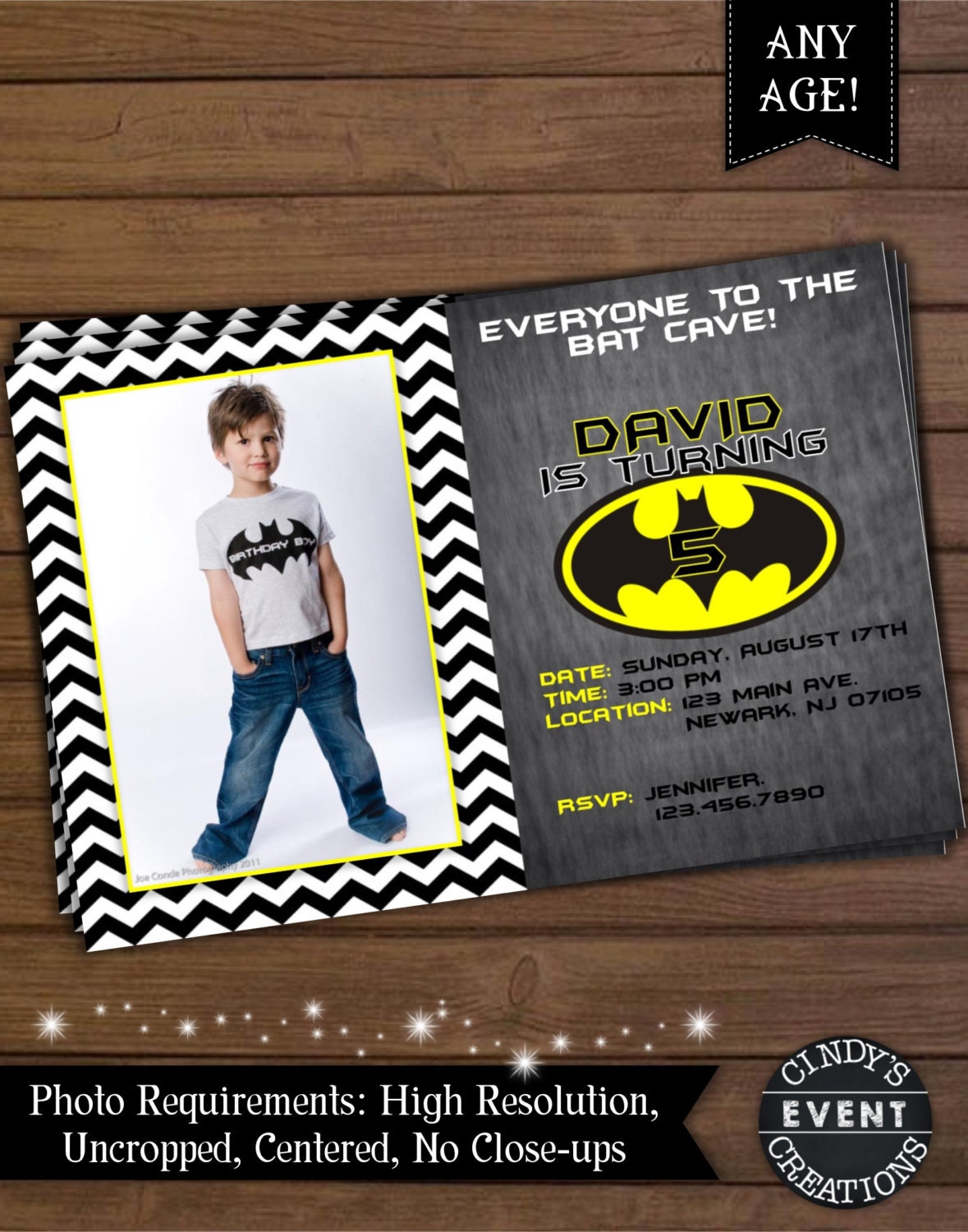 Batman Birthday Invitation Printable Batman Invitation