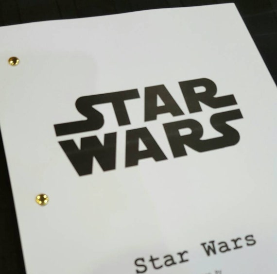 Star Wars A New Hope Film Script Movie by TVandFilmScripts