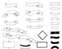 Popular items for hand drawn ribbons on Etsy