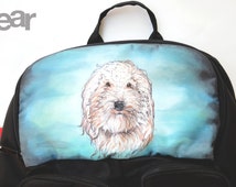 Custom Hand Painted JanSport Backpack - Dog Backpack