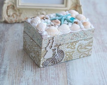Popular items for seashell box on Etsy