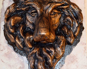 Wolf head wall mount | Etsy