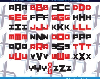 Mega Greek Digital Alphabet Instant Download PNG & SVG Files