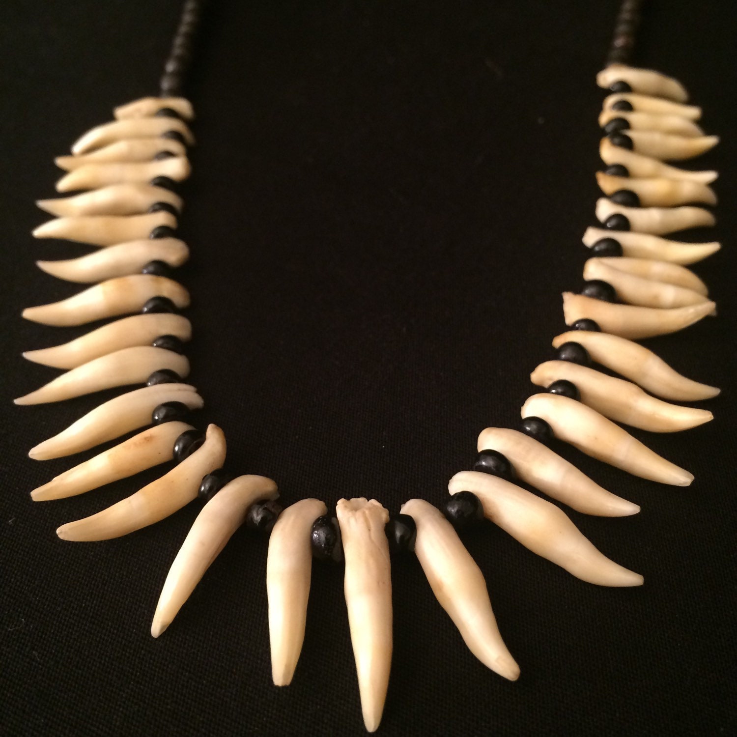 Brazilian Monkey animal Tooth Necklace Amazon by oldfangledcool