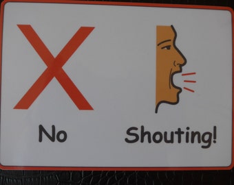 A4 Behaviour Signs Support/Aid for Autism/ADHD//Visual Learners/SEN ...