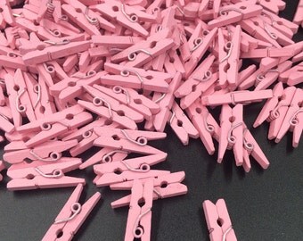 Pink clothes pins | Etsy
