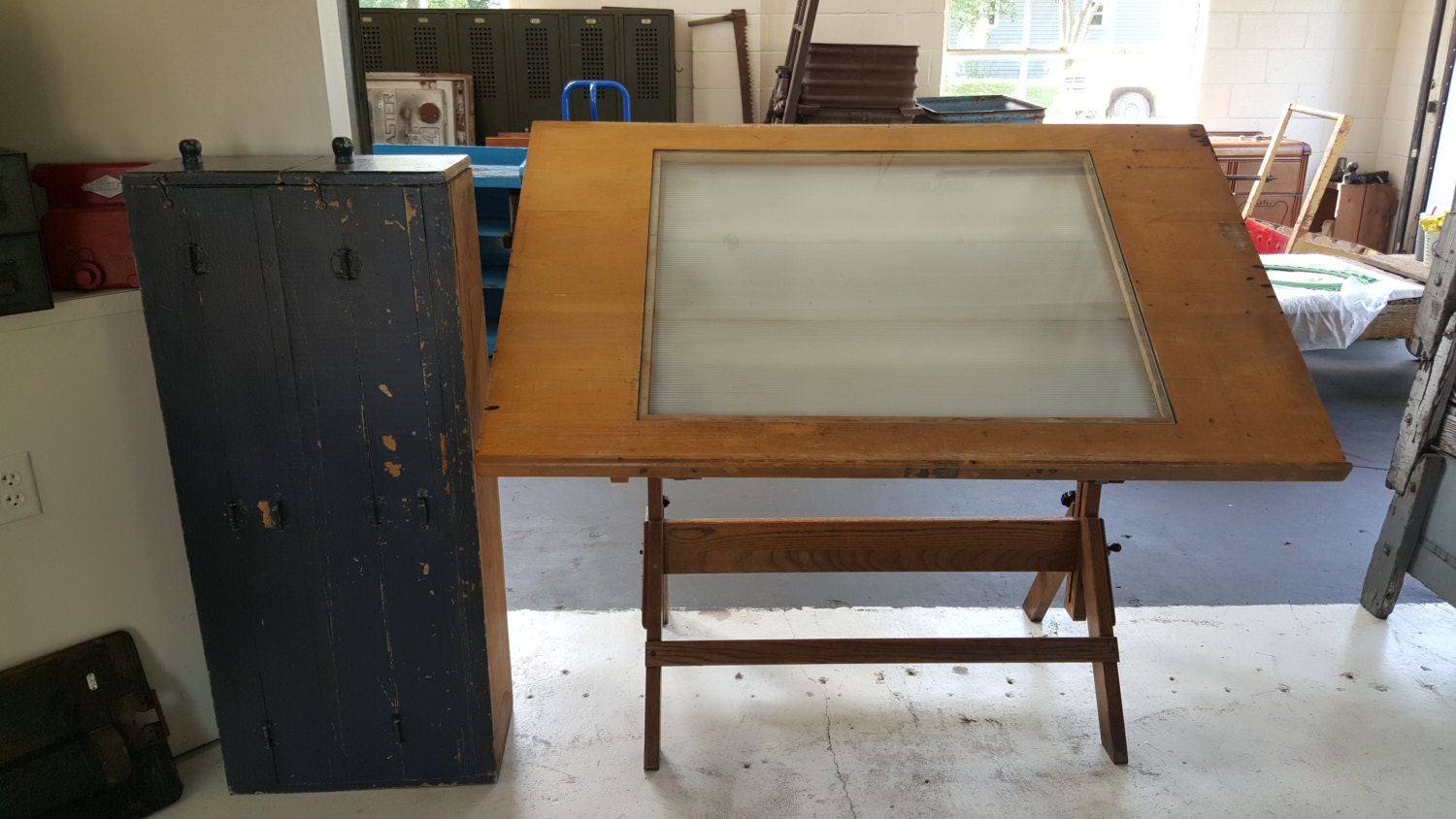 Vintage Antique Hamilton drafting tracing table – Haute Juice