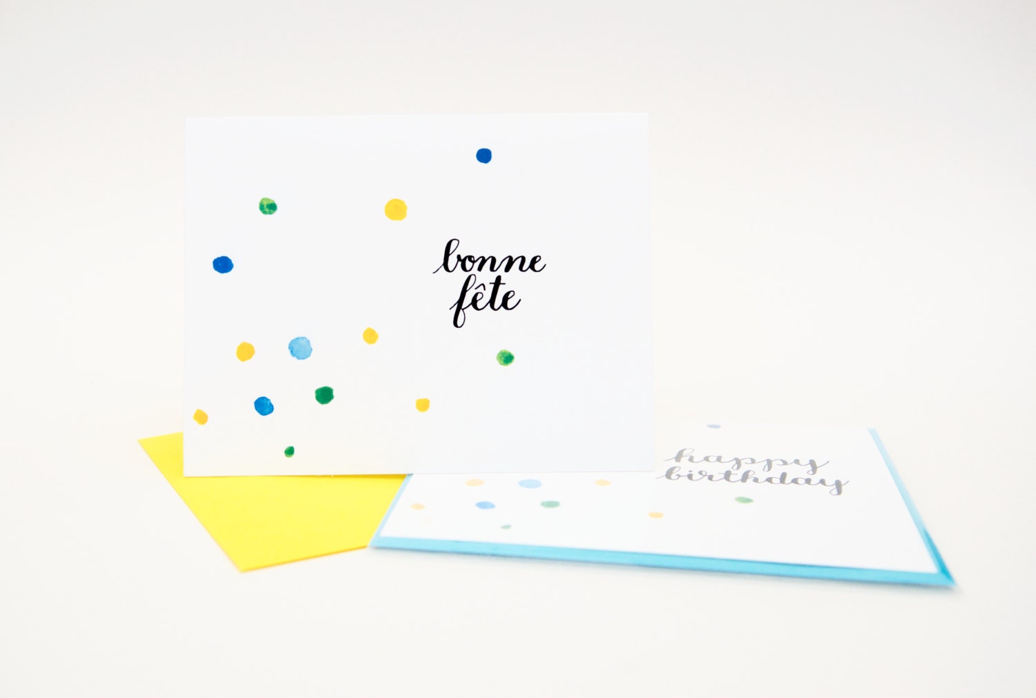 Bonne Fête Greeting Card Birthday Card / French by simplystephko