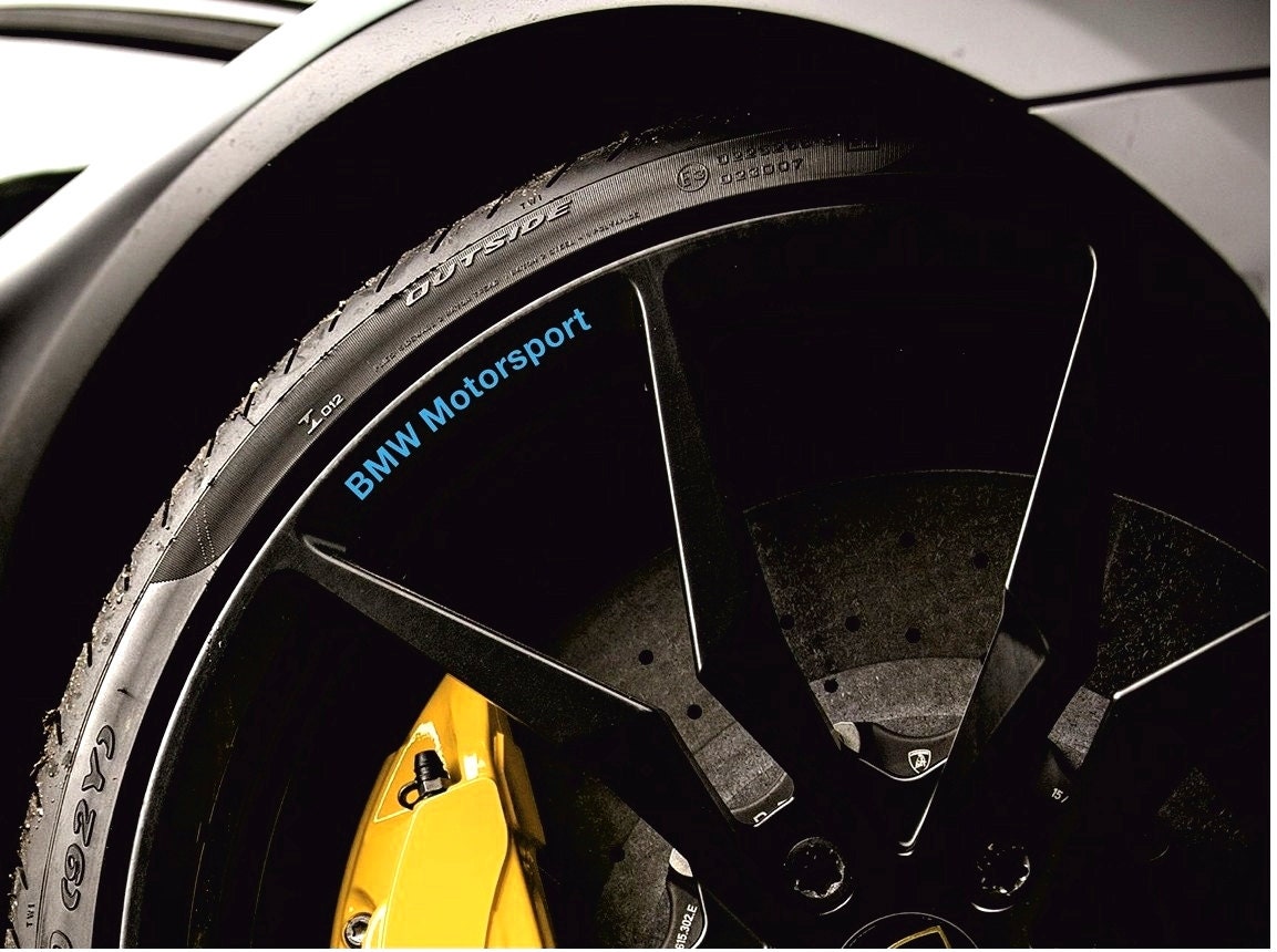 BMW Motorsport Rims Alloy Wheel Decals Stickers Series 1 2 3 4