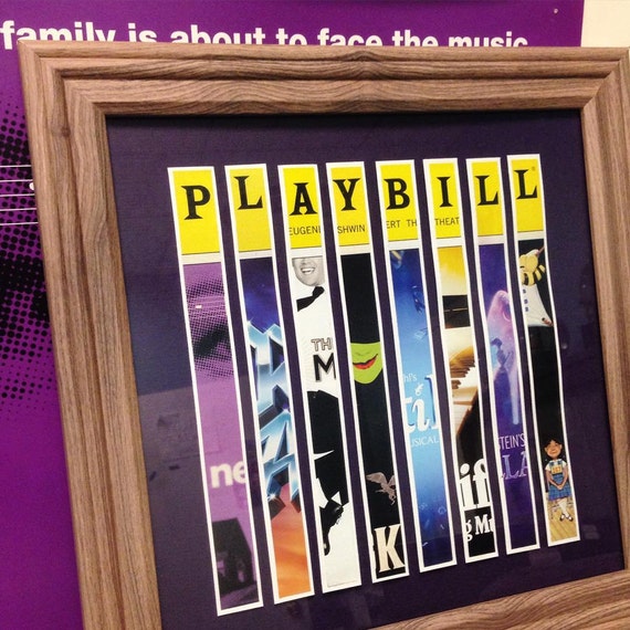 Custom Broadway Playbill Framed Art Collage by TheArtofBroadway