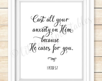 Cast your cares | Etsy