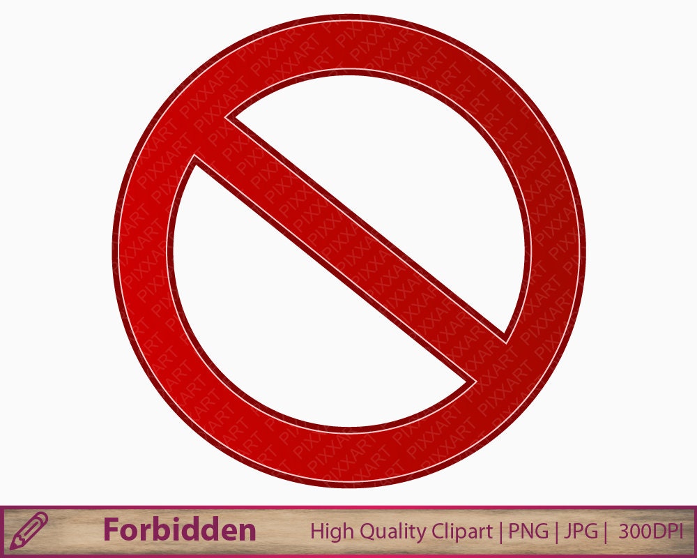Prohibited sign clip art forbidden clipart anti symbol