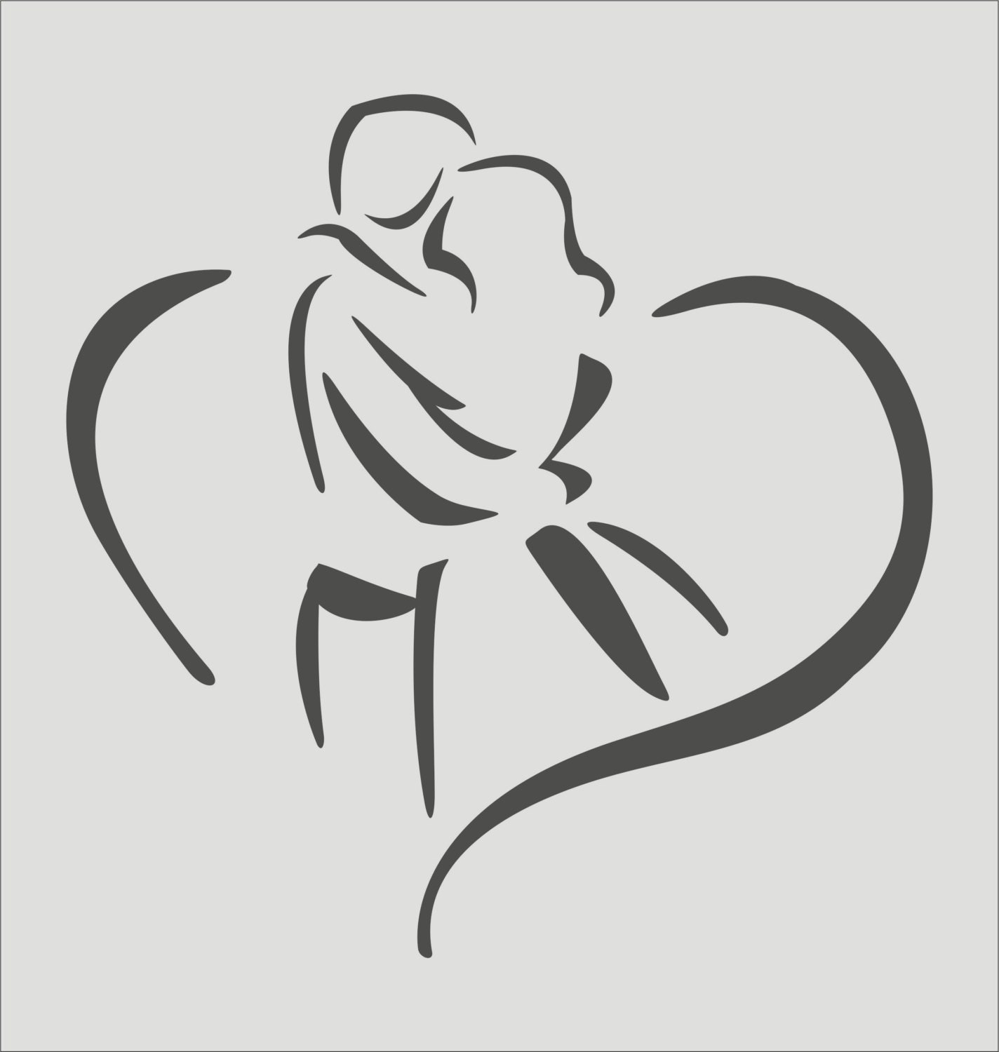 love M089 stencil by stencils4me on Etsy