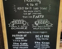 Popular items for chalkboard program on Etsy