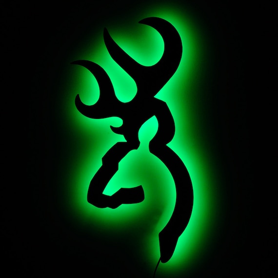 Buckmark Wall Light Lighted Browning Buckmark Logo by HaloLights