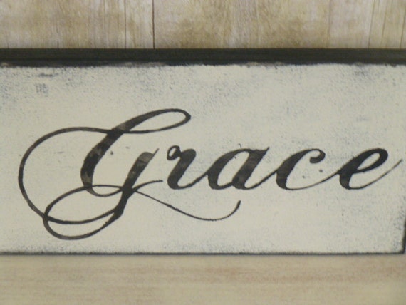 AMAZING GRACE SIGN / grace sign / inspirational by SophiesCottage