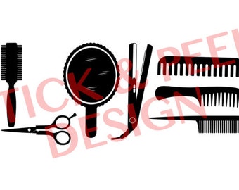 Hair stylist decals | Etsy