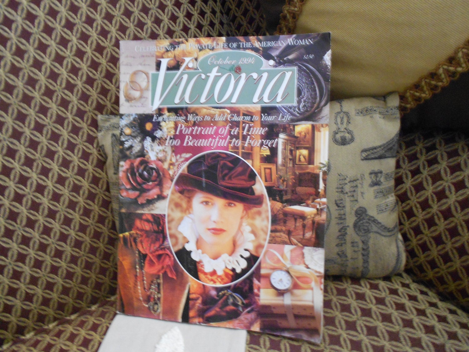 Vintage Victoria Magazine October 1994 Home Decorating Womens Clothing ...