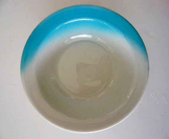 Jackson Custom China Restaurant Ware Soup Bowl Blue and