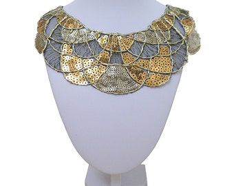 Sequin collar | Etsy