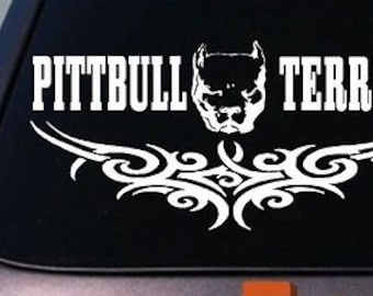 Pit bull decal | Etsy