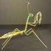 Praying mantis wire sculpture