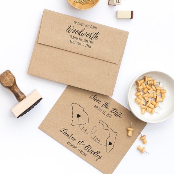 Custom Stamp for Your Wedding Custom Favor by HelloWorldStamps