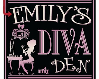 Diva sign | Etsy