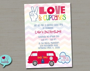 Hippie invitation | Etsy